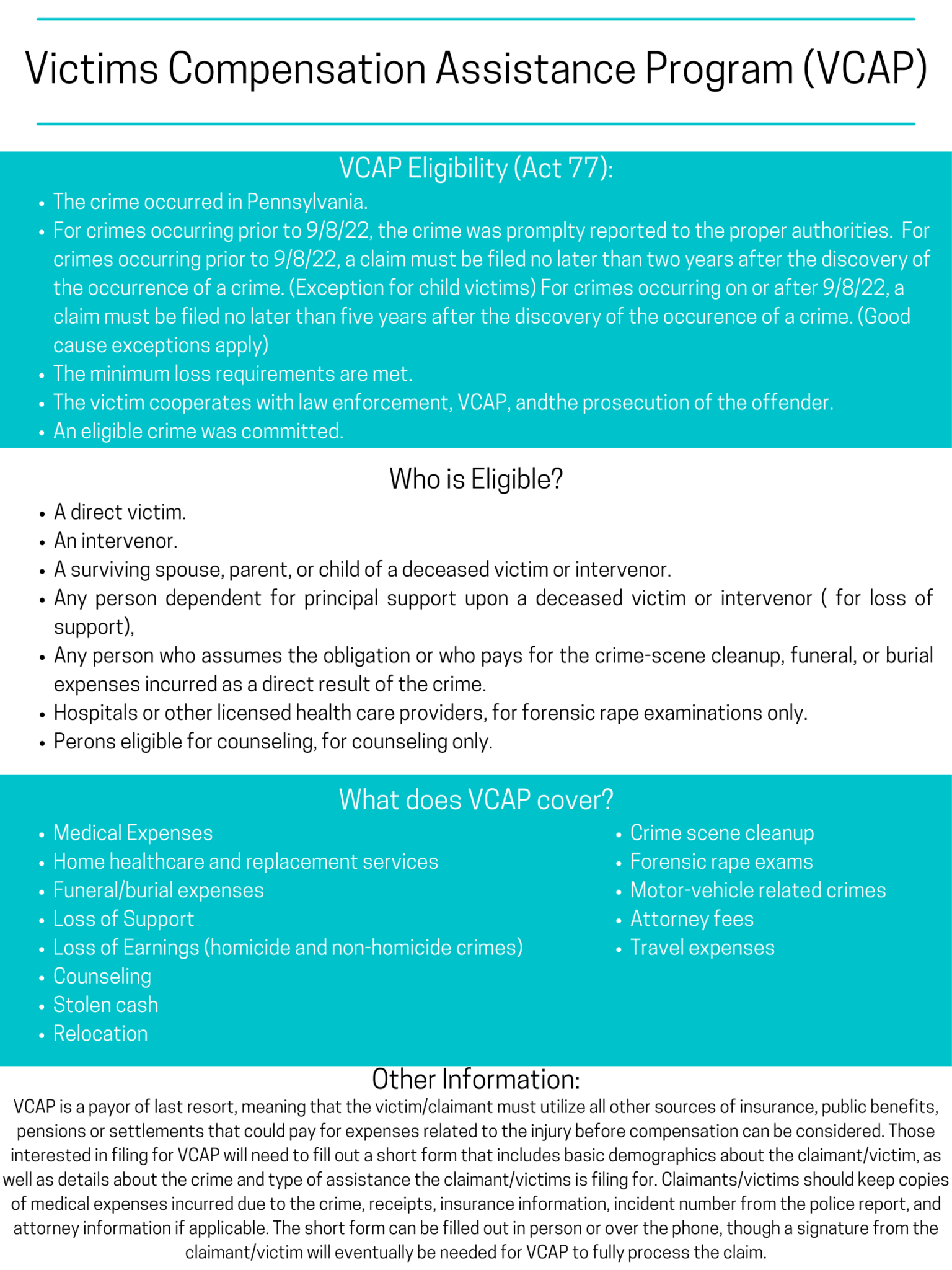 Victims Compensation – Crime Victims Center of Fayette County